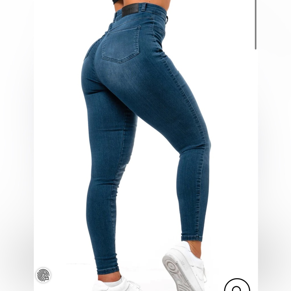 Womens Contour V2 High Waisted Fitjeans - Azure Blue - Gem